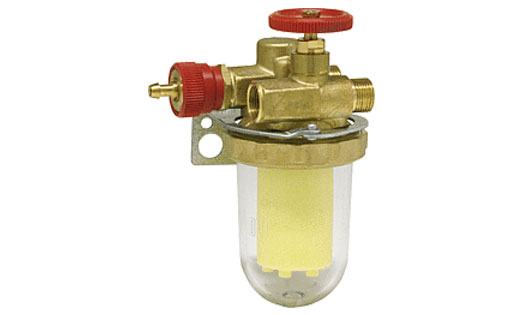 Oventrop Heizöl-Einstrangfilter mit Rücklaufzuführung, Sikueinsatz 50 µm